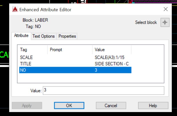 Enhanced Attribute editor 순서 - 고캐드 - 캐드(CAD) 정보의 중심