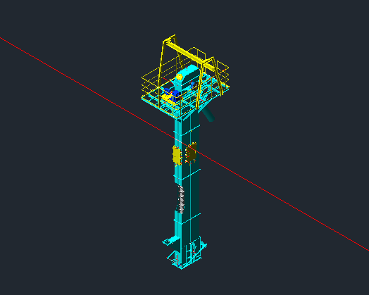 BUCKET ELEVATOR 3D – 고캐드 – 캐드(CAD) 정보의 중심